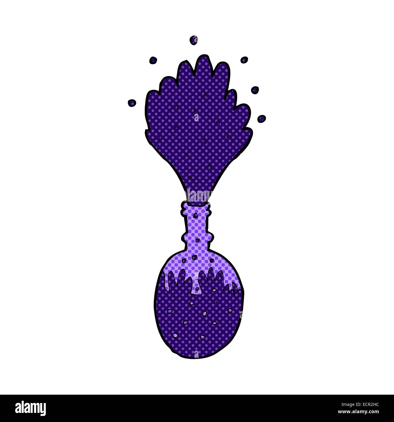 retro comic book style cartoon exploding chemicals Stock Vector Image ...