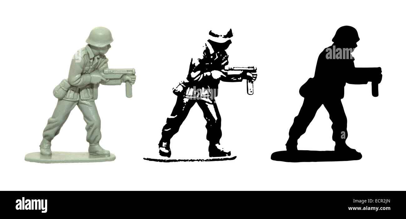 Plastic army soldiers hi-res stock photography and images - Alamy