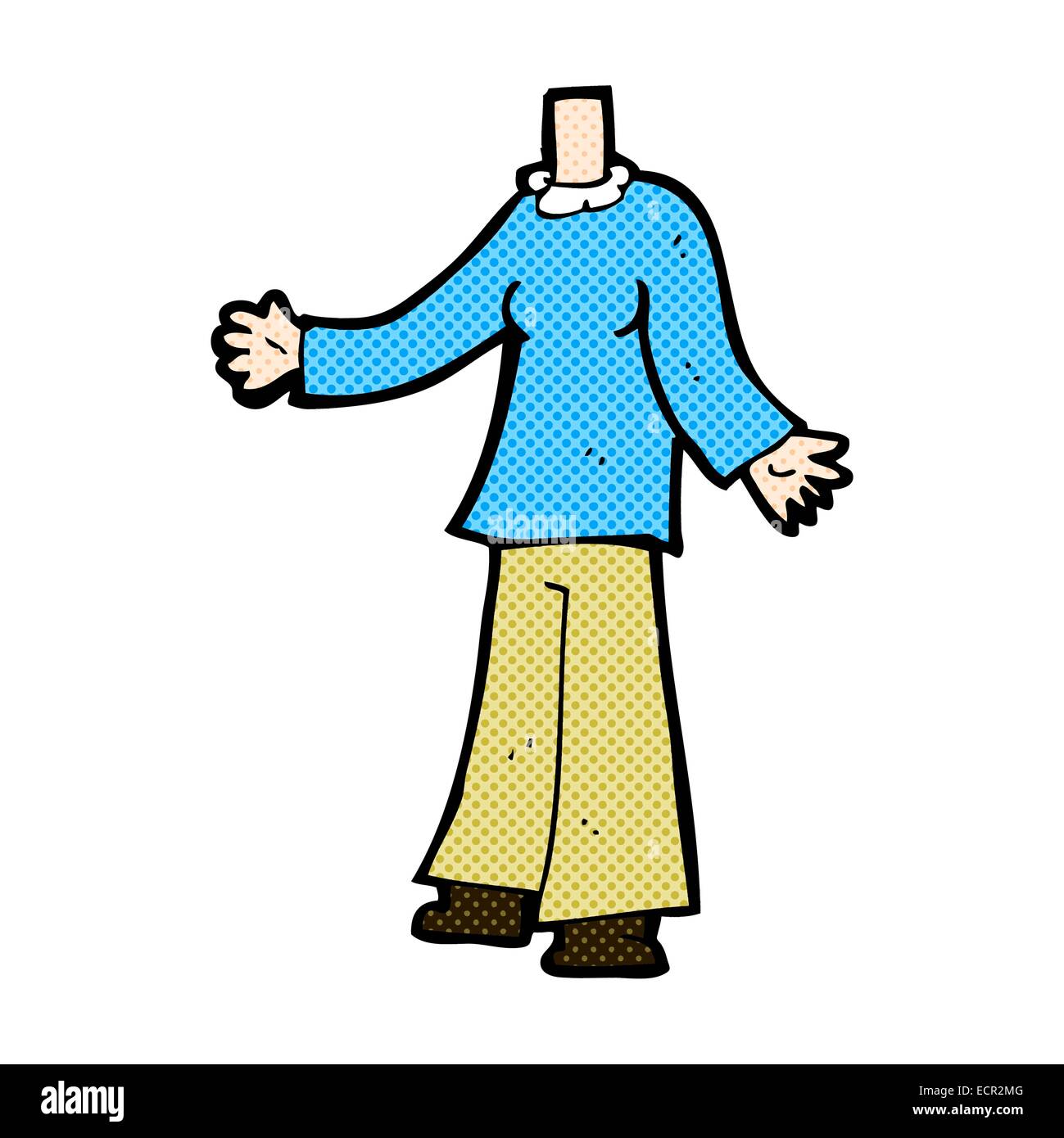 retro comic book style cartoon female body Stock Vector Image & Art - Alamy