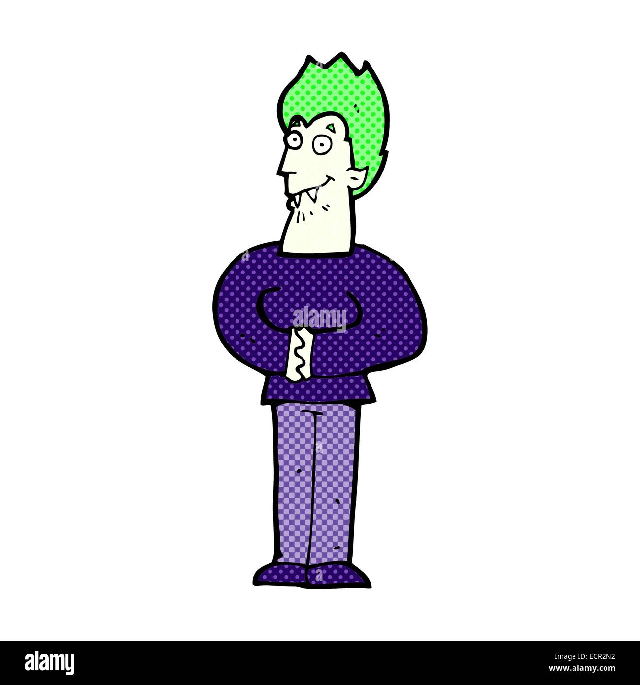 retro comic book style cartoon vampire Stock Vector Image & Art - Alamy