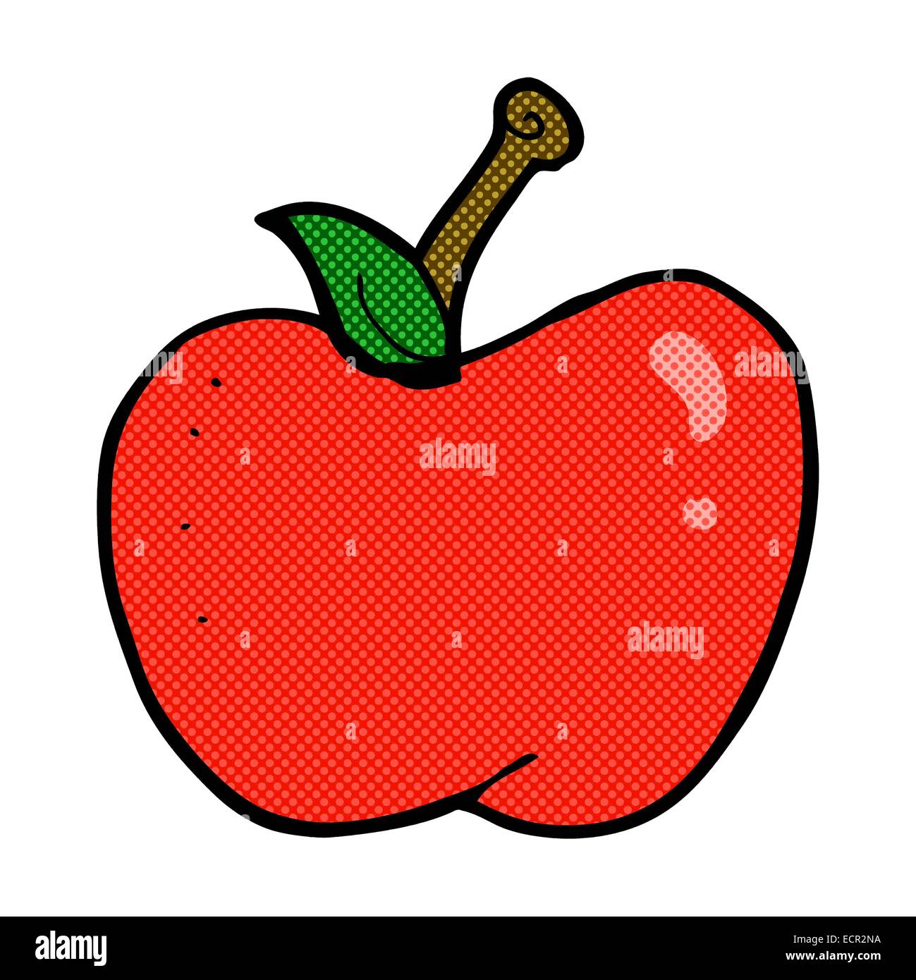retro comic book style cartoon apple Stock Vector Image & Art - Alamy