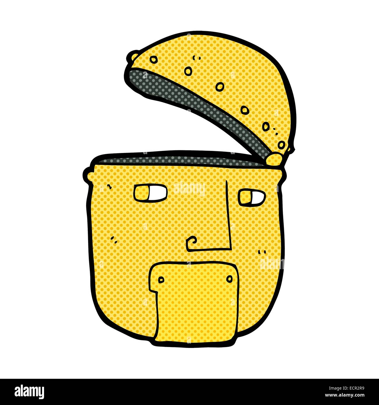 retro comic book style cartoon robot head Stock Vector Image & Art - Alamy