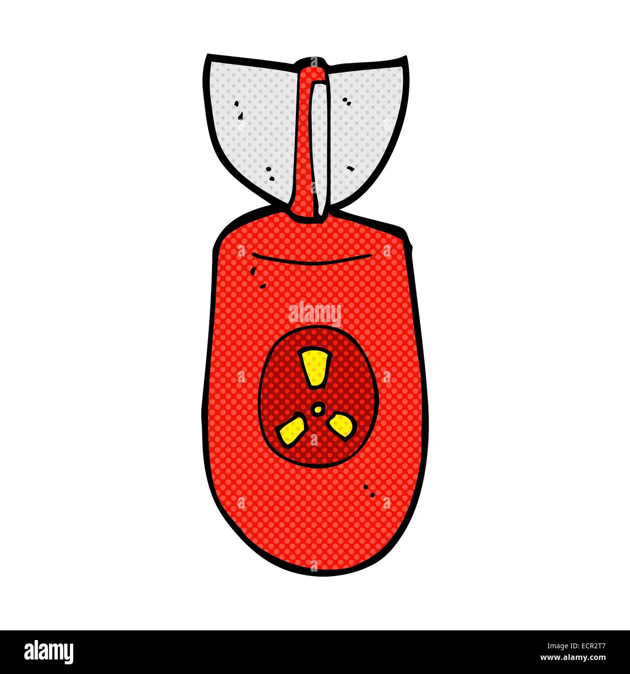 retro comic book style cartoon atom bomb Stock Vector Image & Art - Alamy