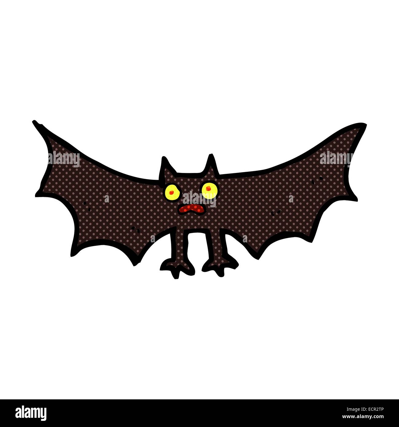 retro comic book style cartoon bat Stock Vector Image & Art - Alamy