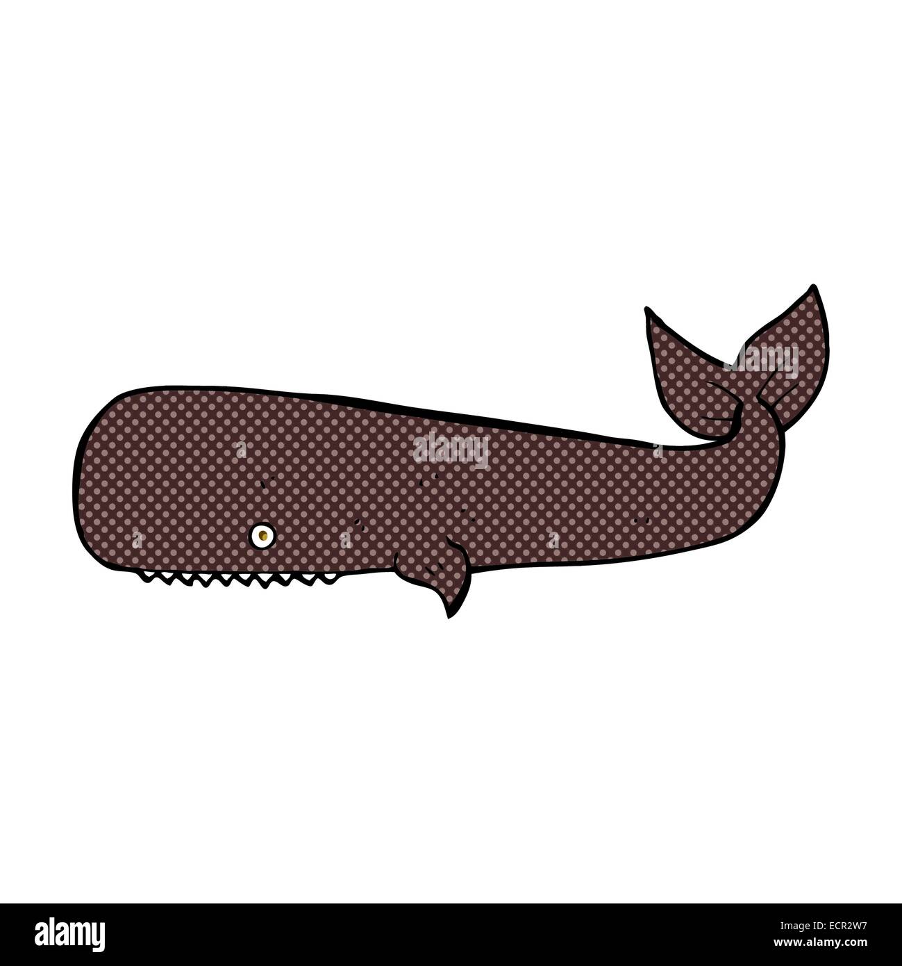 retro comic book style cartoon whale Stock Vector Image & Art - Alamy