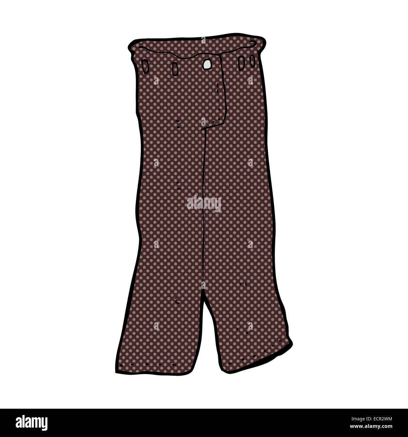 retro comic book style cartoon pair of jeans Stock Vector Image & Art ...