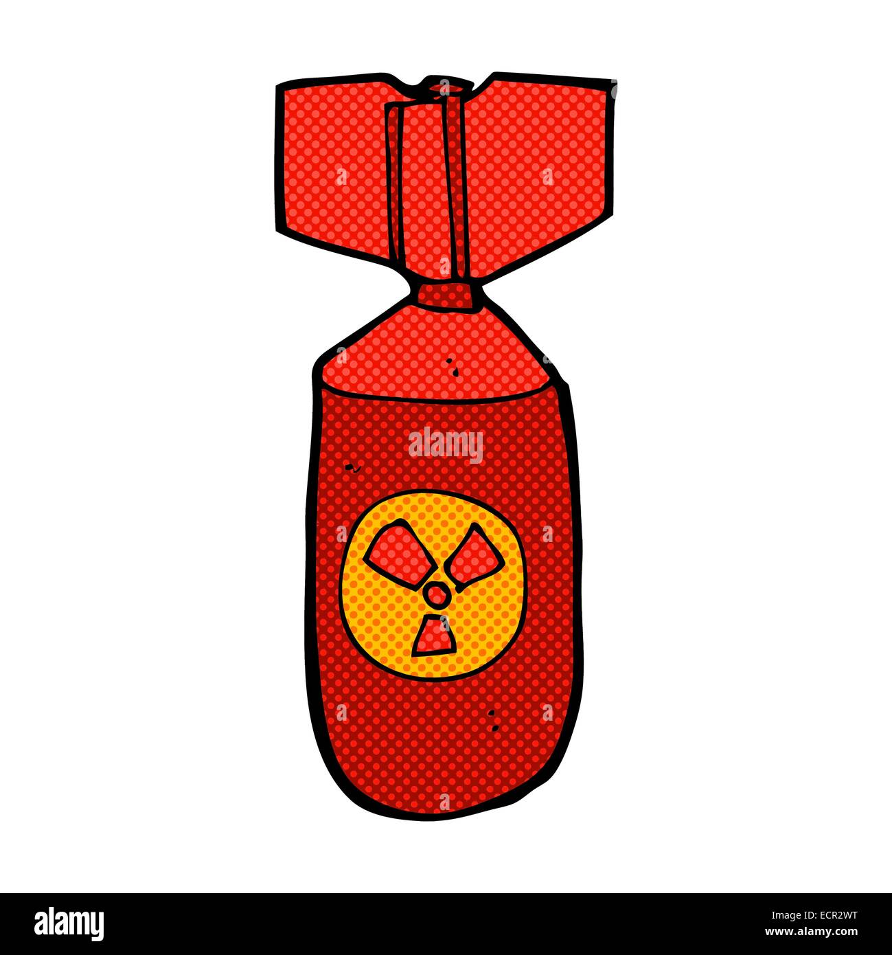 retro comic book style cartoon nuclear bomb Stock Vector Image & Art ...