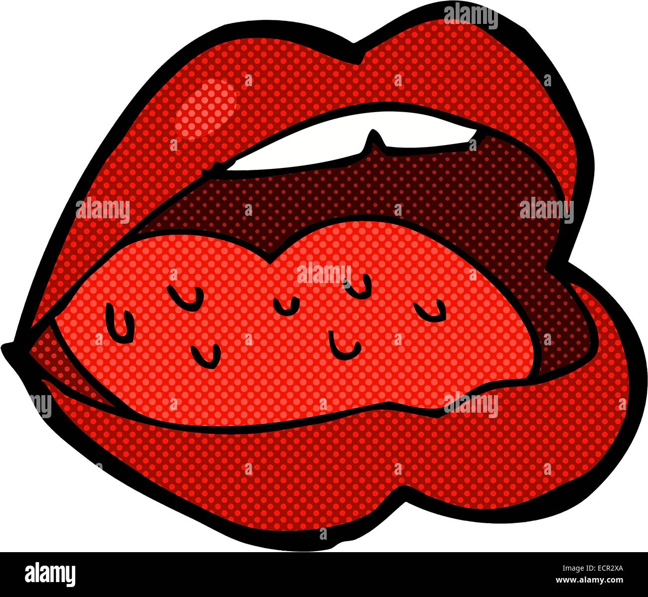 retro comic book style cartoon open mouth Stock Vector Image & Art - Alamy