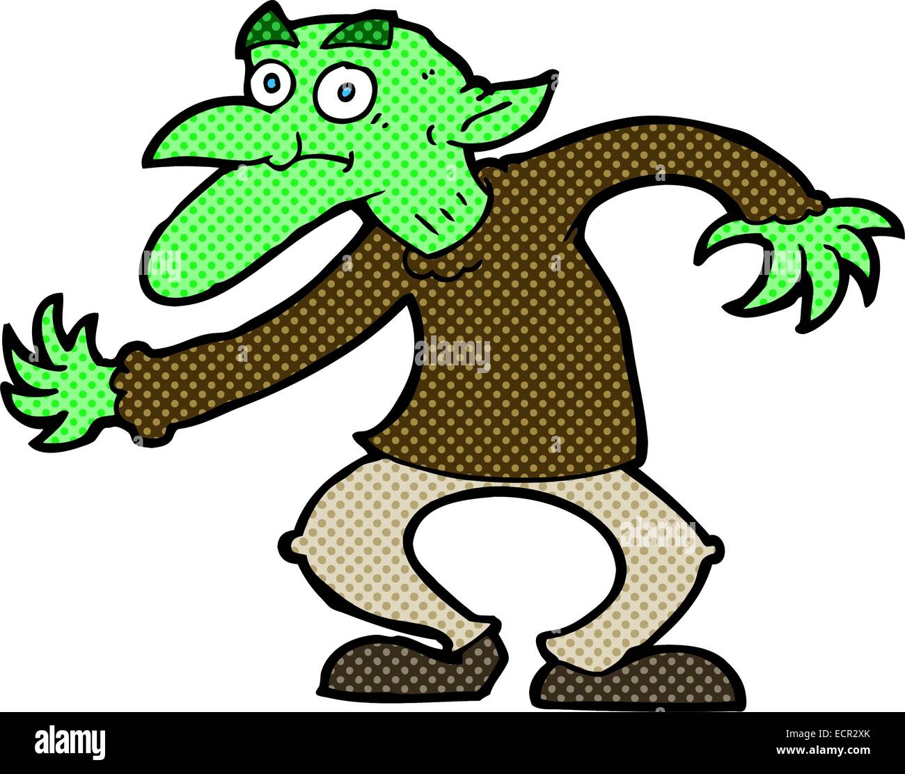 retro comic book style cartoon goblin Stock Vector Image & Art - Alamy