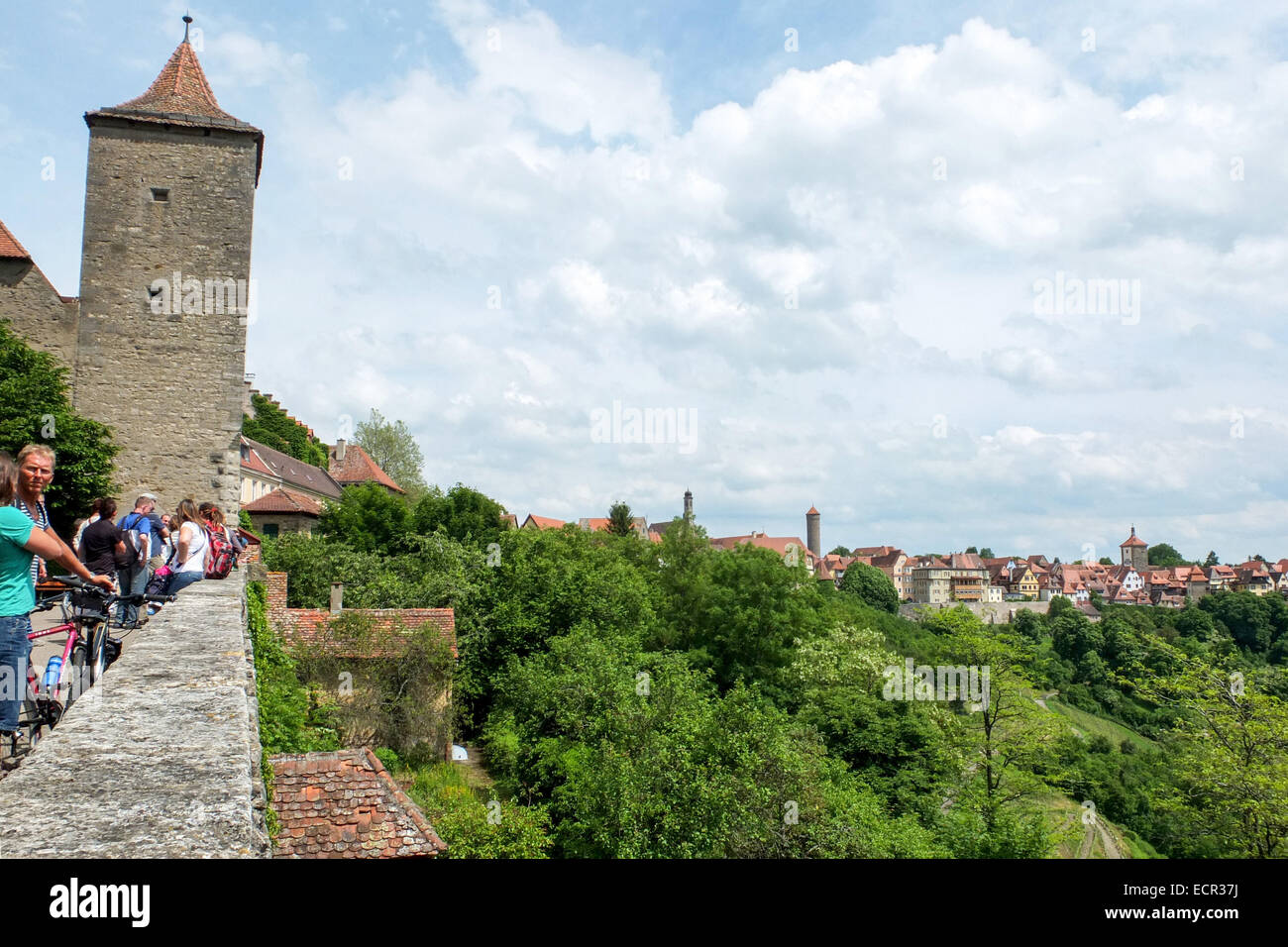 Germany: View from the Castle Gate (Burgtor) on the south side of ...