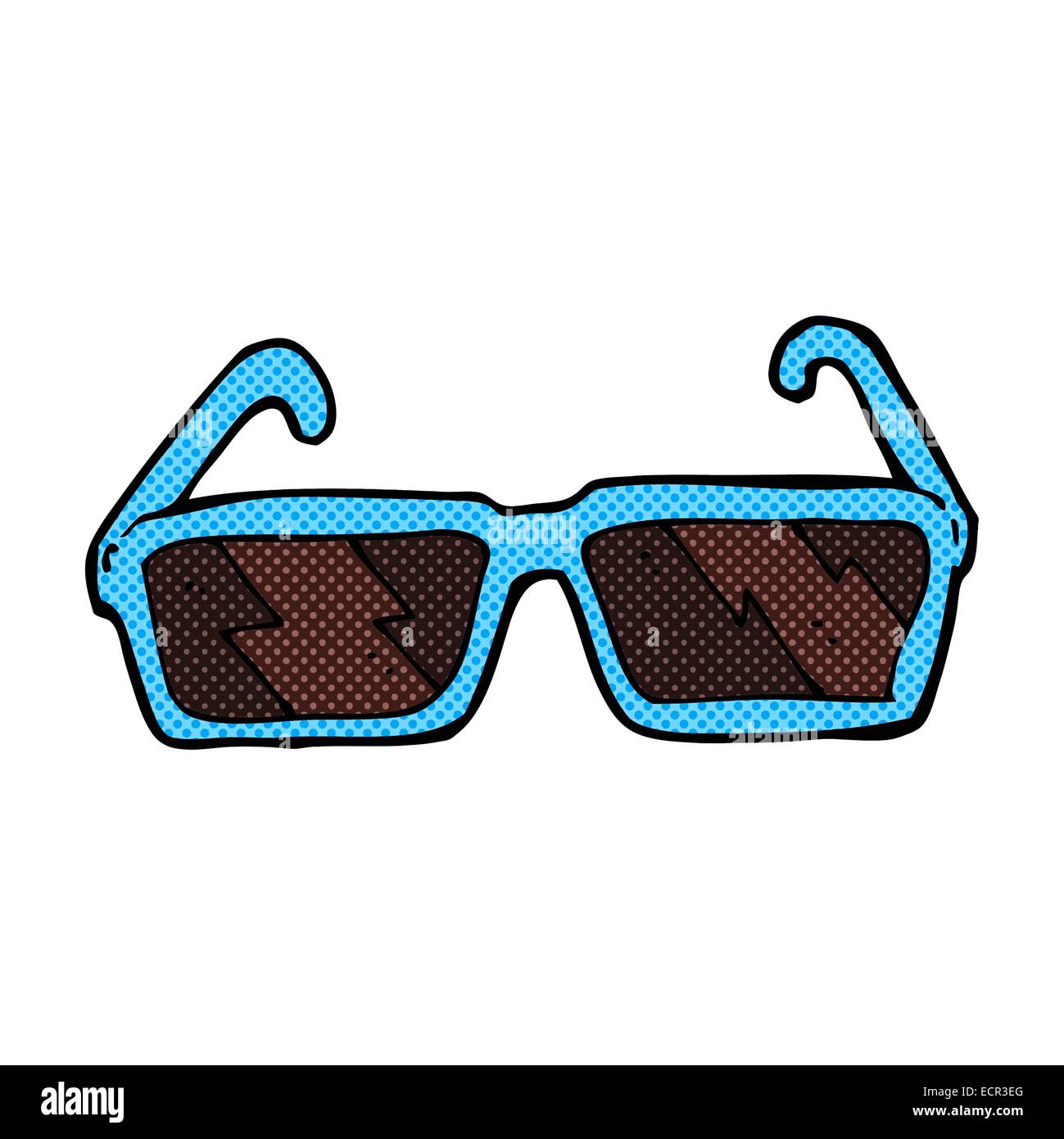 retro comic book style cartoon sunglasses Stock Vector Image & Art - Alamy
