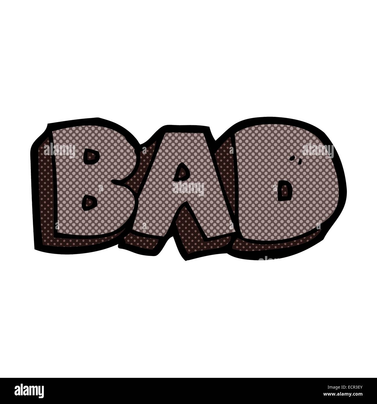 retro comic book style cartoon bad sign Stock Vector Image & Art - Alamy