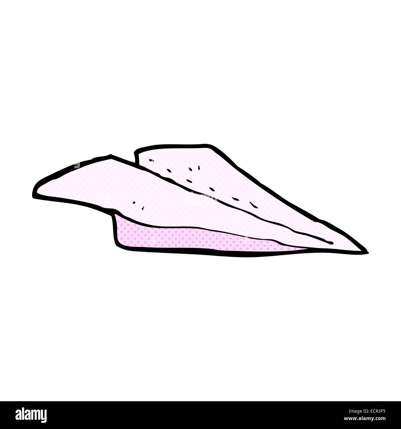 retro comic book style cartoon paper airplane Stock Vector Image & Art ...