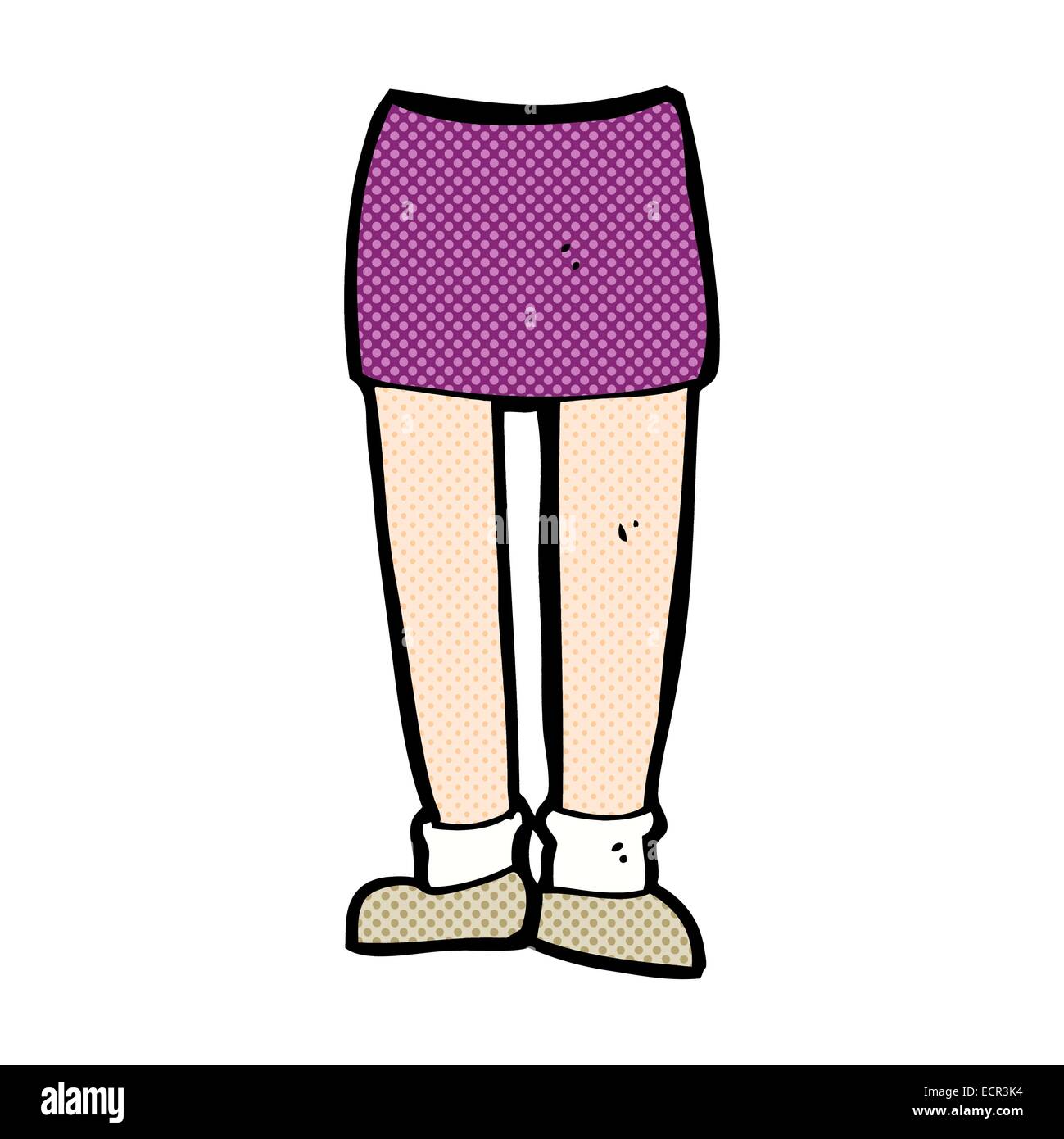 retro comic book style cartoon legs Stock Vector Image & Art - Alamy