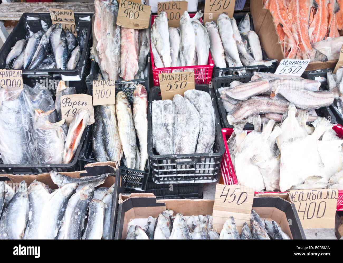 Fish market showcase hi-res stock photography and images - Alamy