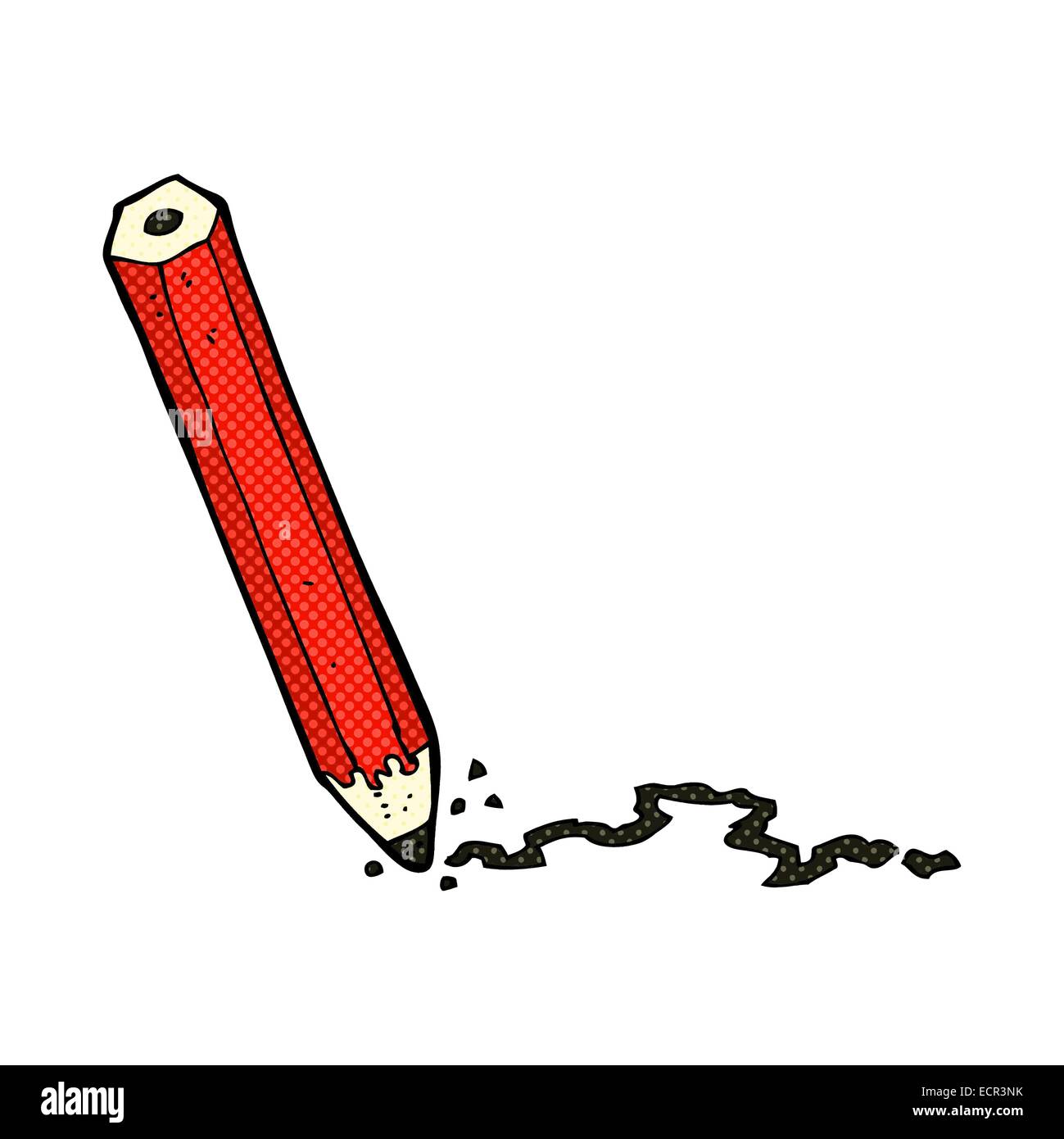 retro comic book style cartoon pencil Stock Vector Image & Art - Alamy