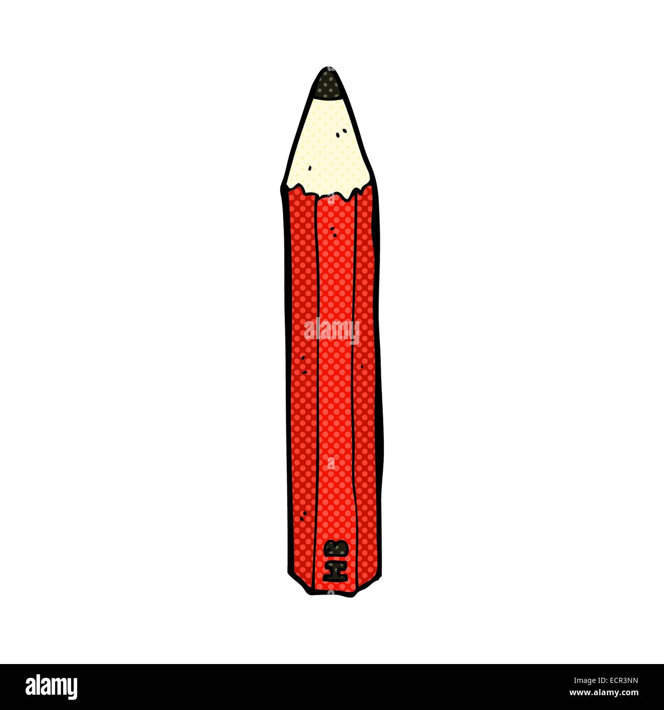 retro comic book style cartoon pencil Stock Vector Image & Art - Alamy