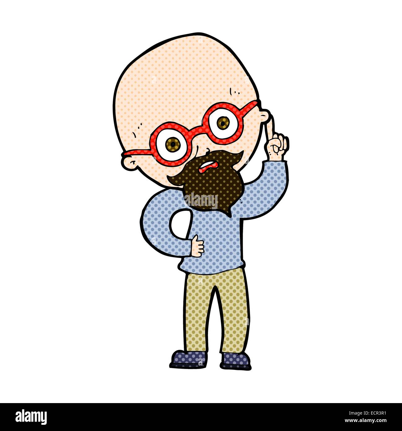 retro comic book style cartoon old man Stock Vector Image & Art - Alamy