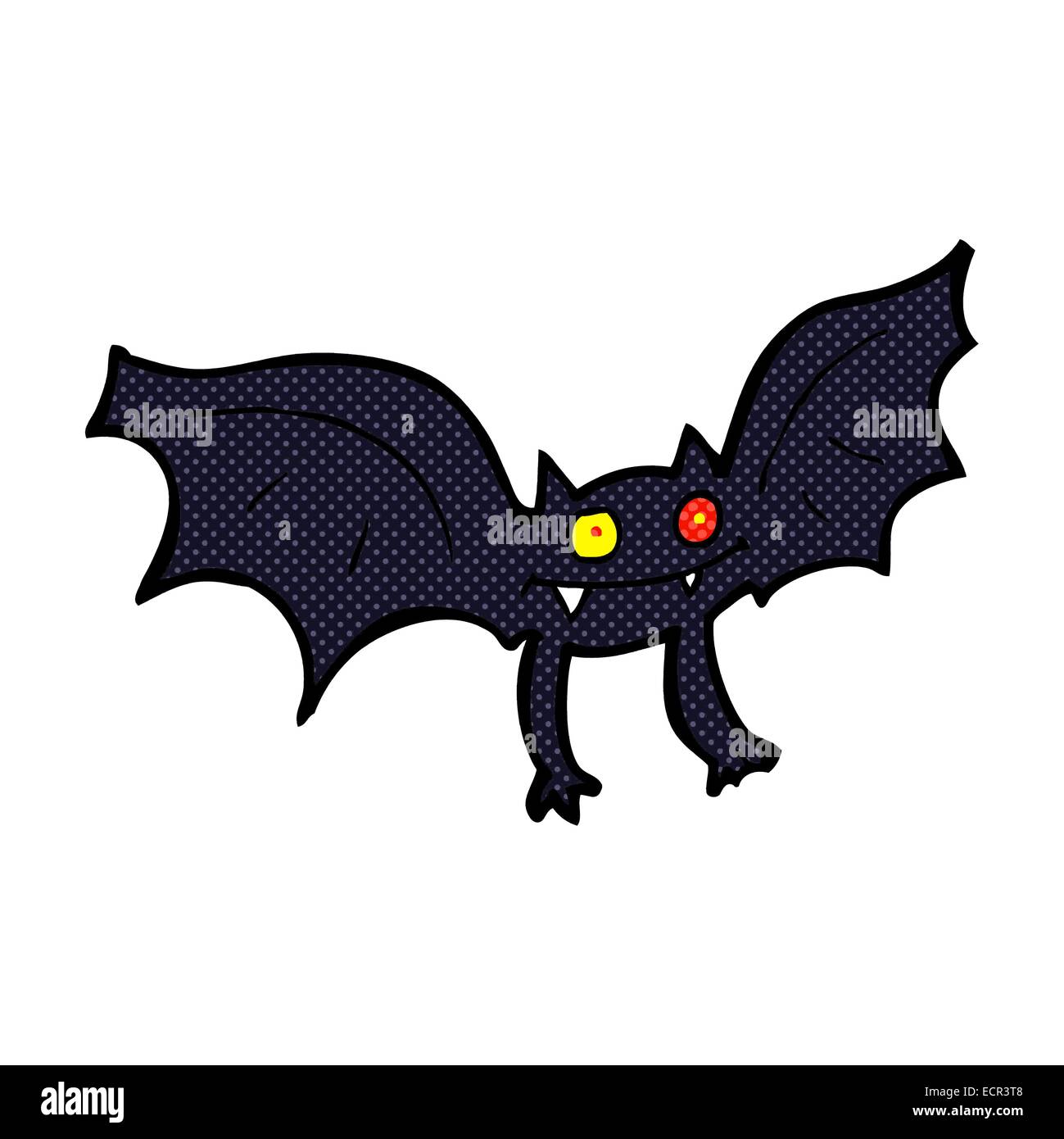 retro comic book style cartoon vampire bat Stock Vector Image & Art - Alamy