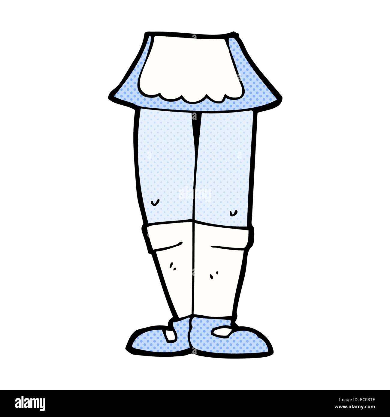 retro comic book style cartoon female legs Stock Vector Image & Art - Alamy