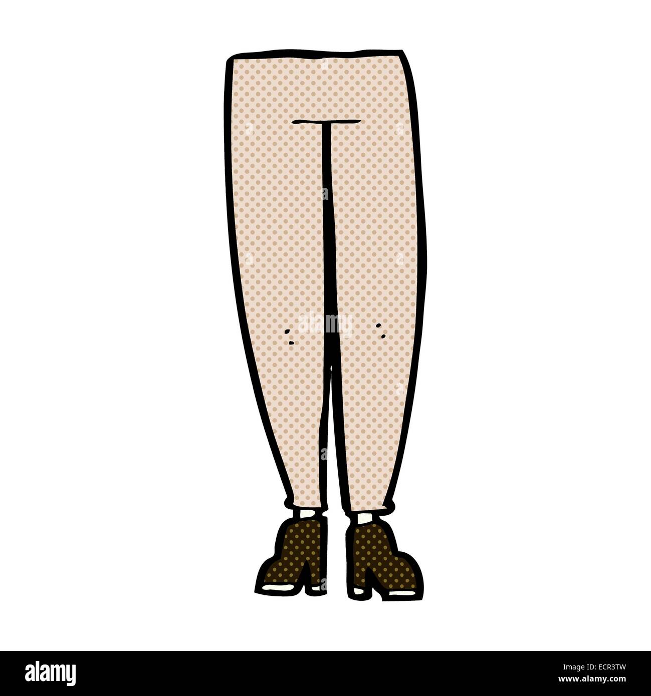 retro comic book style cartoon female legs Stock Vector Image & Art - Alamy