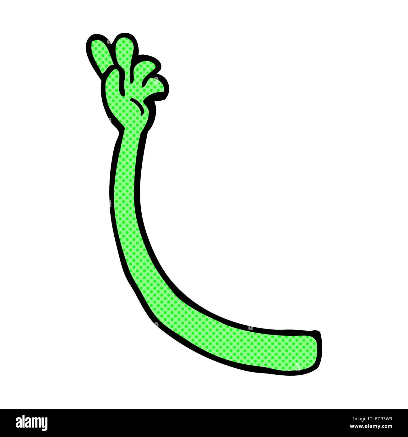 retro comic book style cartoon monster arm Stock Vector Image & Art - Alamy