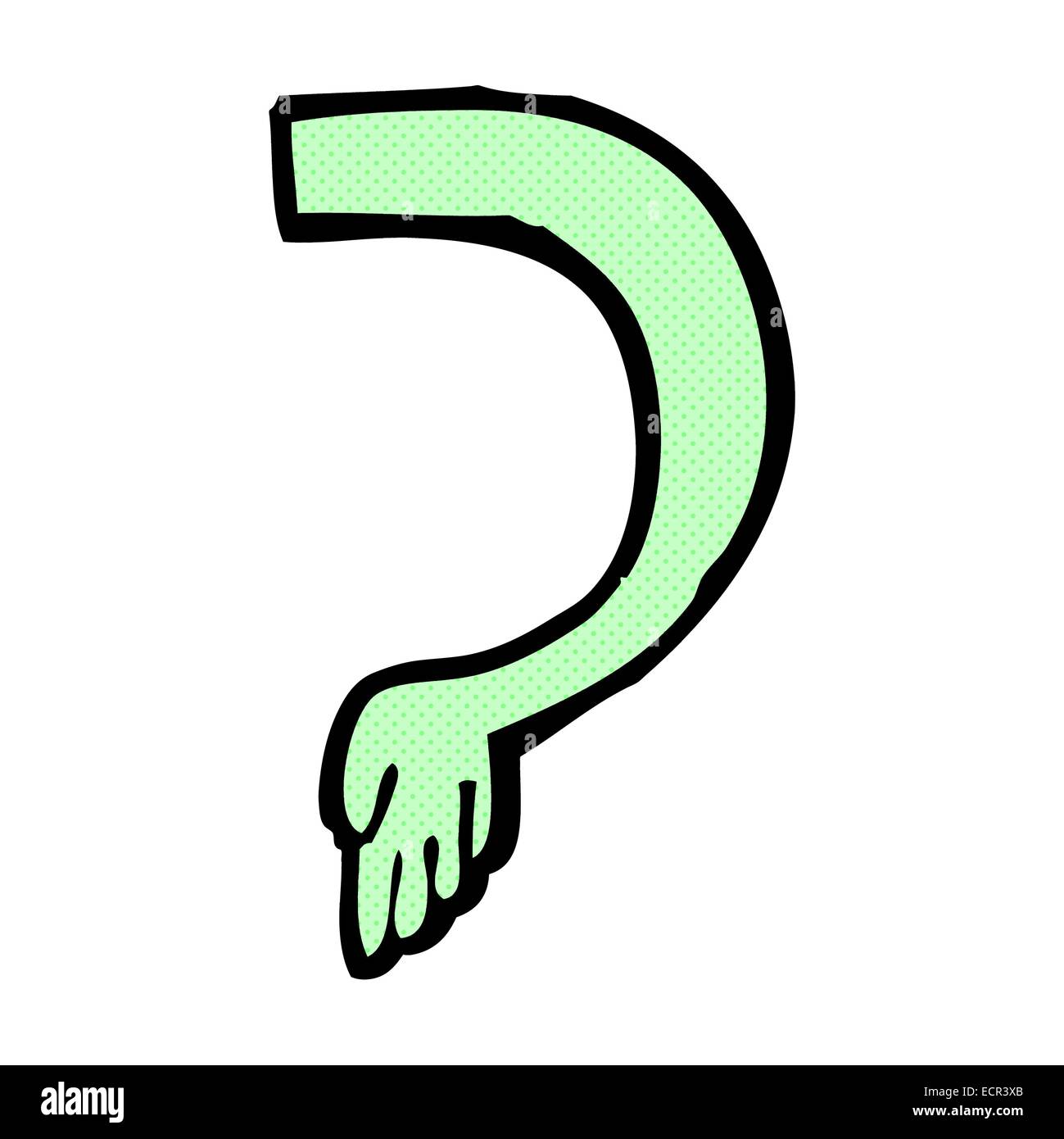 retro comic book style cartoon monster arm Stock Vector Image & Art - Alamy
