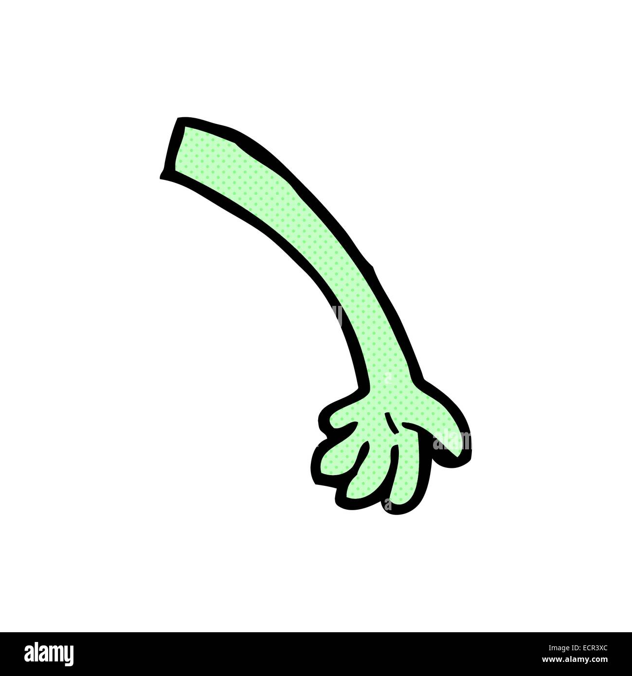 retro comic book style cartoon monster arm Stock Vector Image & Art - Alamy