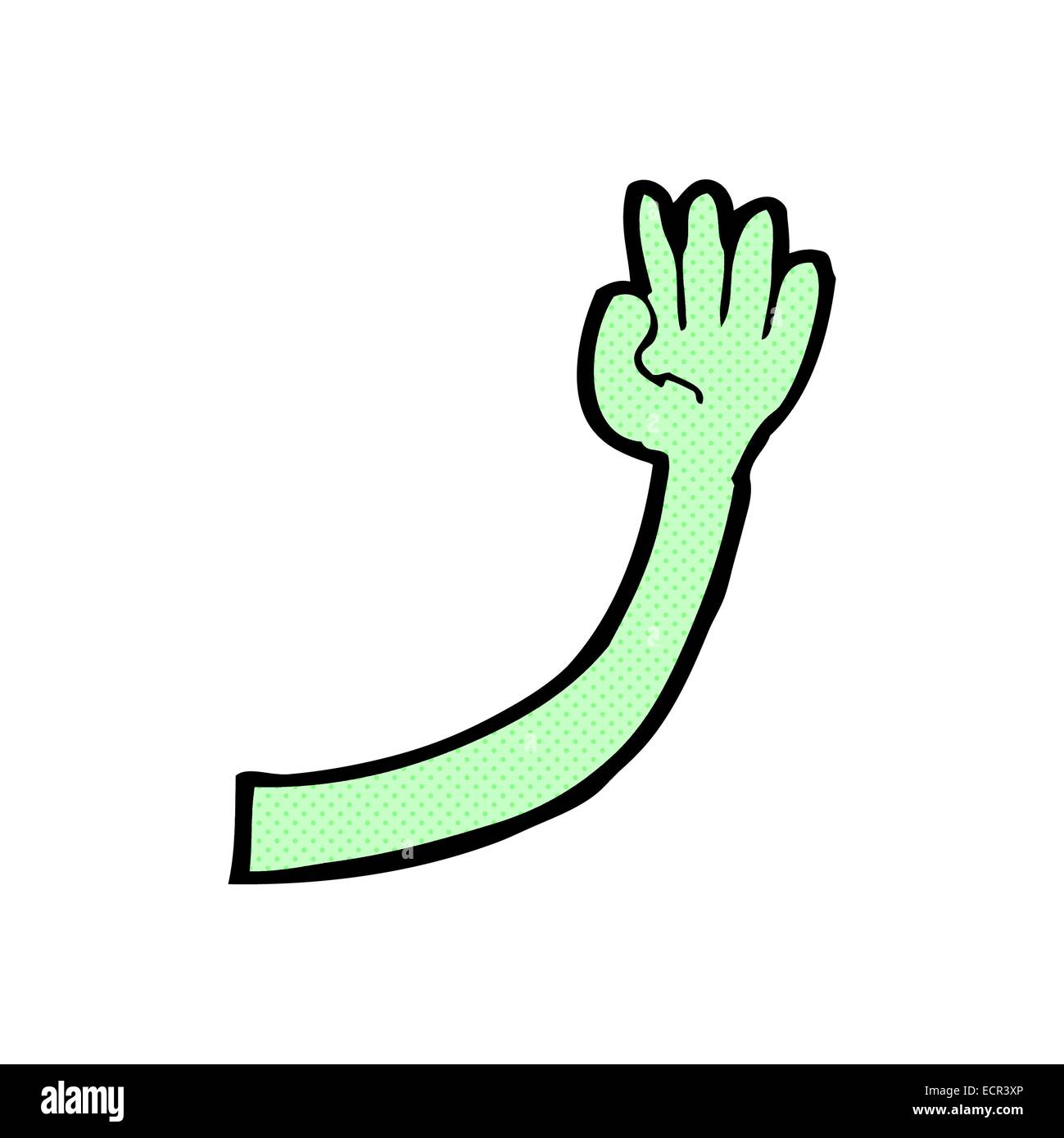 retro comic book style cartoon monster arm Stock Vector Image & Art - Alamy