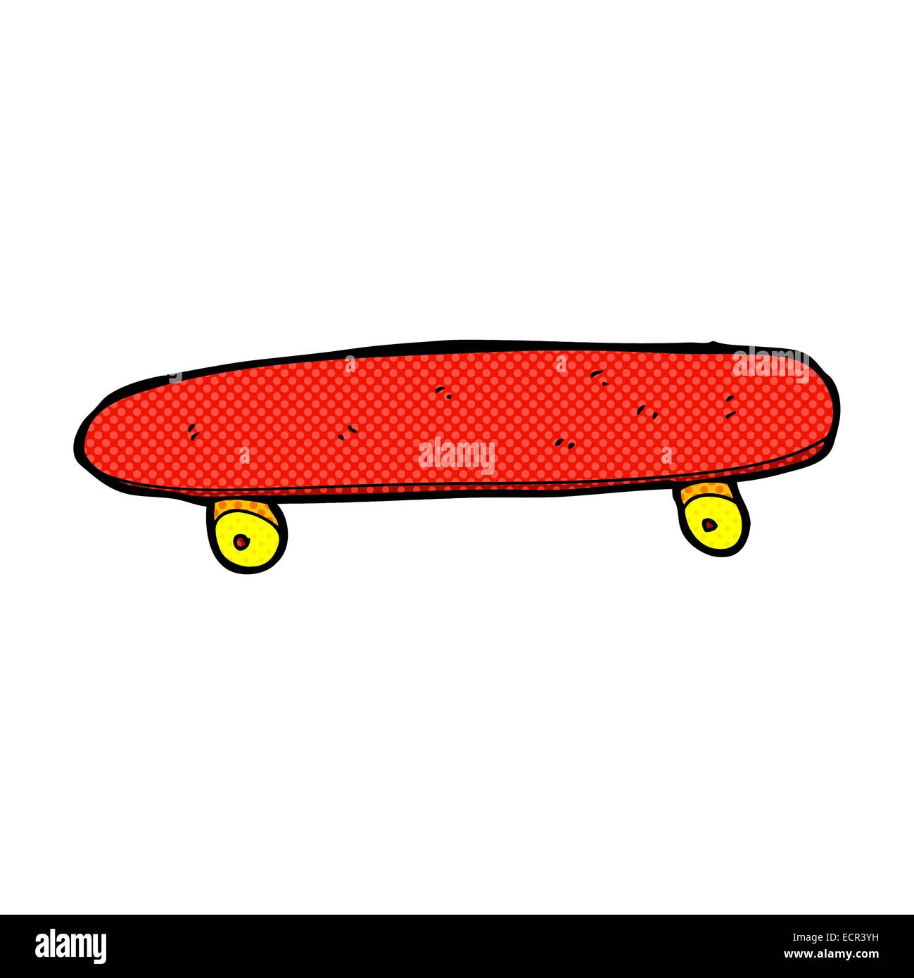 retro comic book style cartoon skateboard Stock Vector Image & Art - Alamy