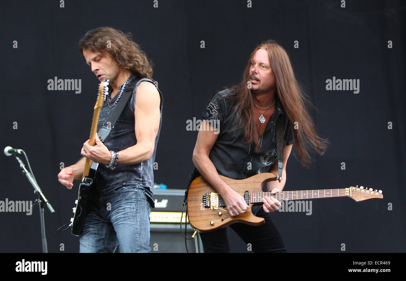 Winger perform on The Main Stage on day 3 of Download at Donnington ...