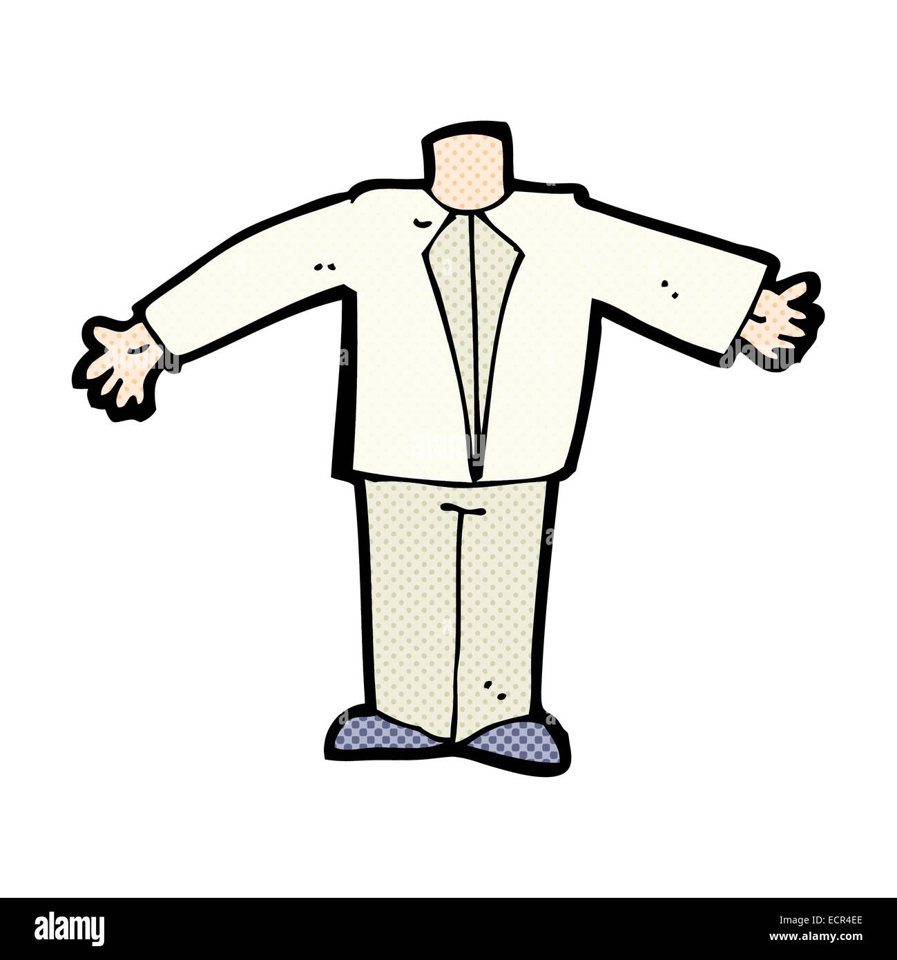 retro comic book style cartoon body in suit (mix and match retro comic ...