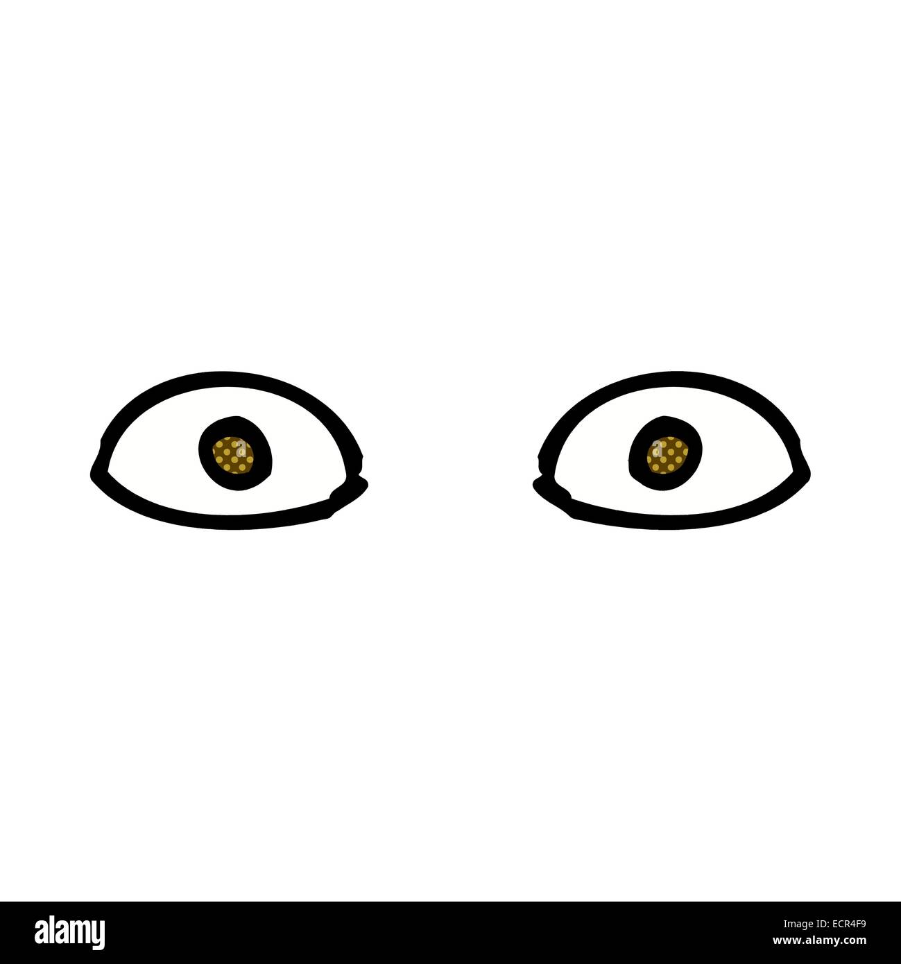 retro comic book style cartoon staring eyes Stock Vector Image & Art ...