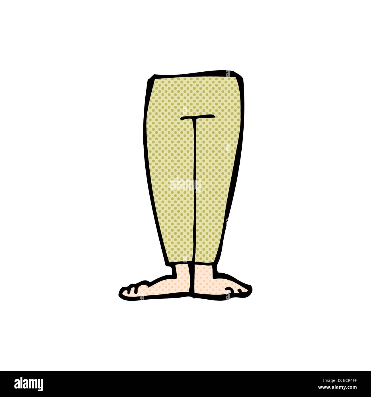 retro comic book style cartoon legs Stock Vector Image & Art - Alamy