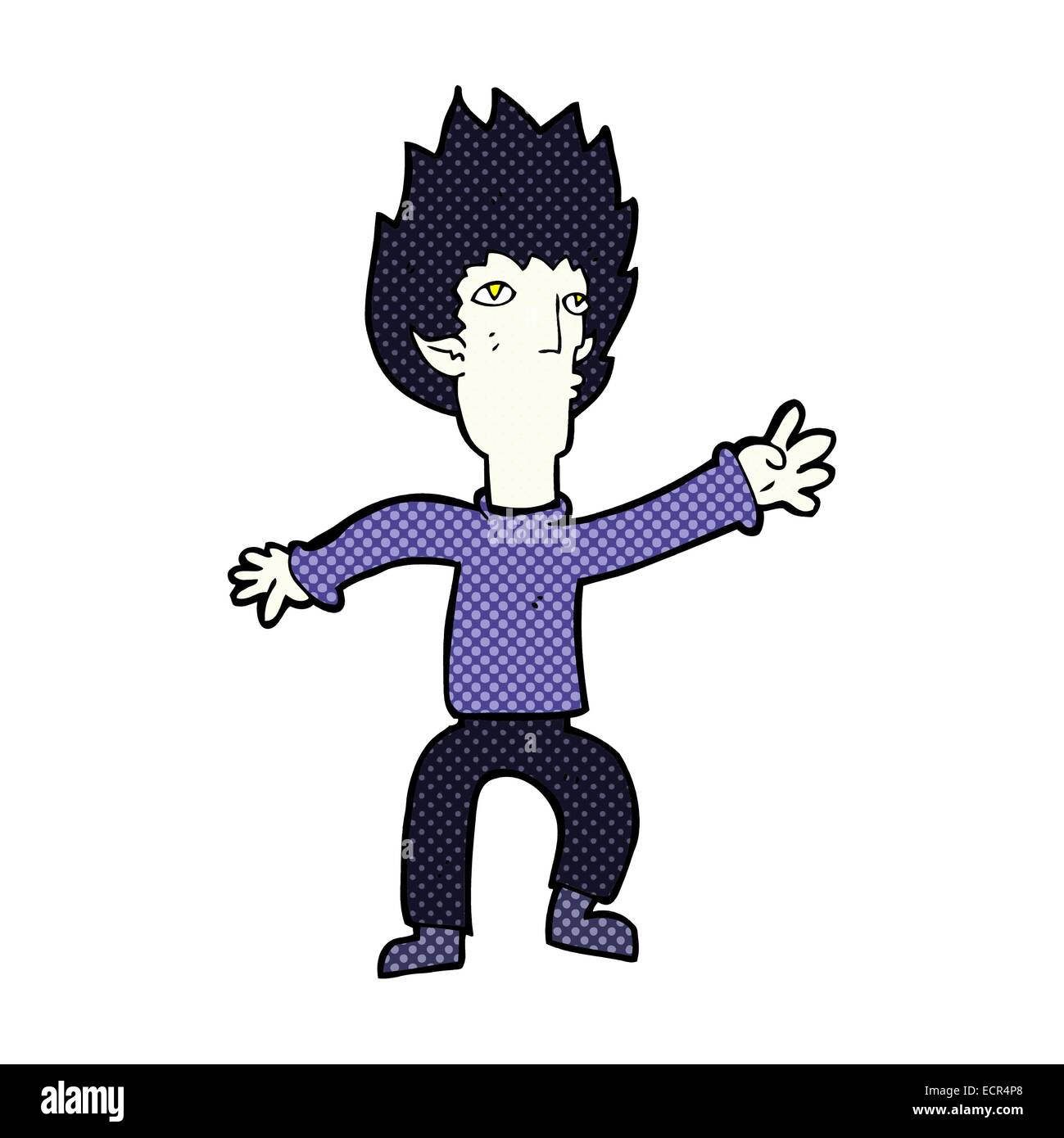retro comic book style cartoon vampire Stock Vector Image & Art - Alamy