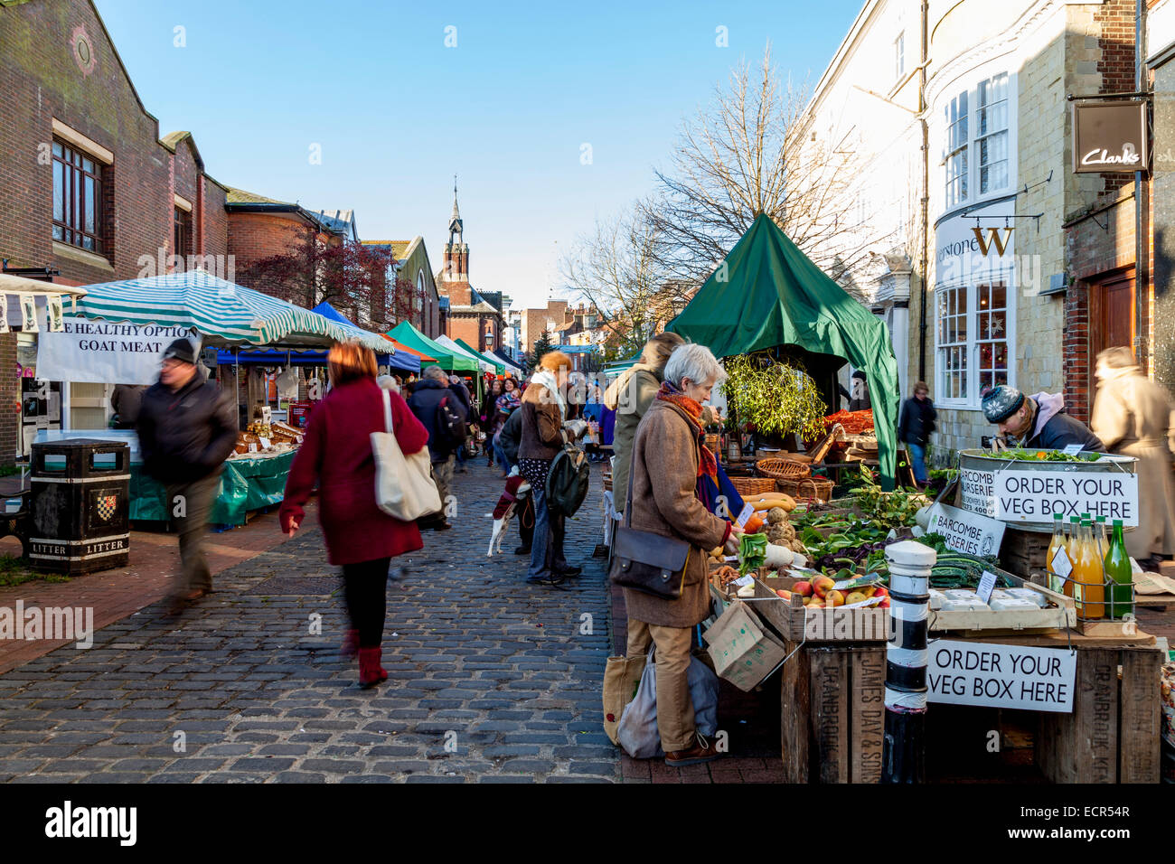 The Farmers Market, Lewes, Sussex, England Stock Photo - Alamy