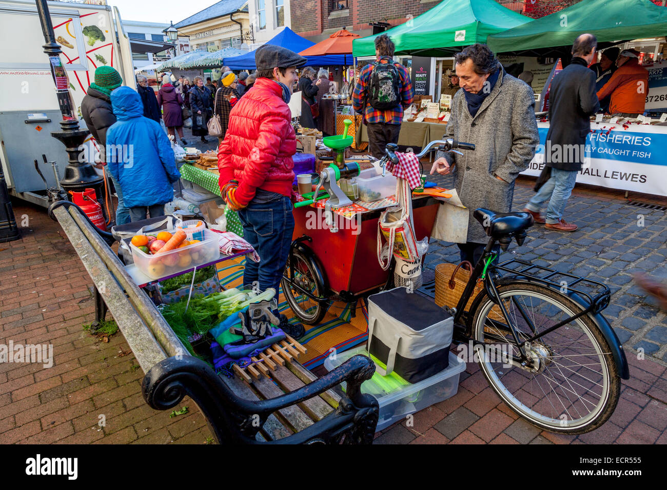 The Farmers Market, Lewes, Sussex, England Stock Photo - Alamy