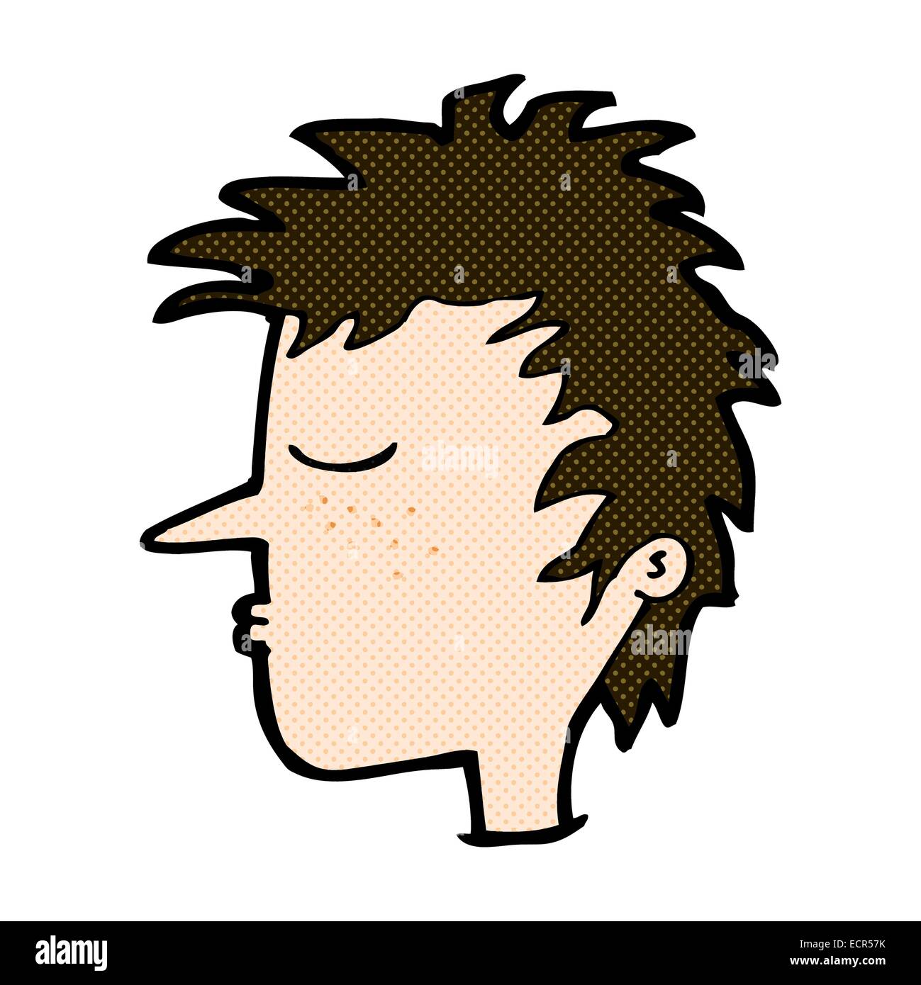 retro comic book style cartoon male face Stock Vector Image & Art - Alamy