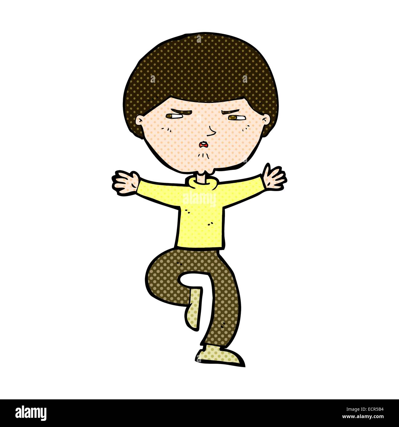 retro comic book style cartoon angry man Stock Vector Image & Art - Alamy