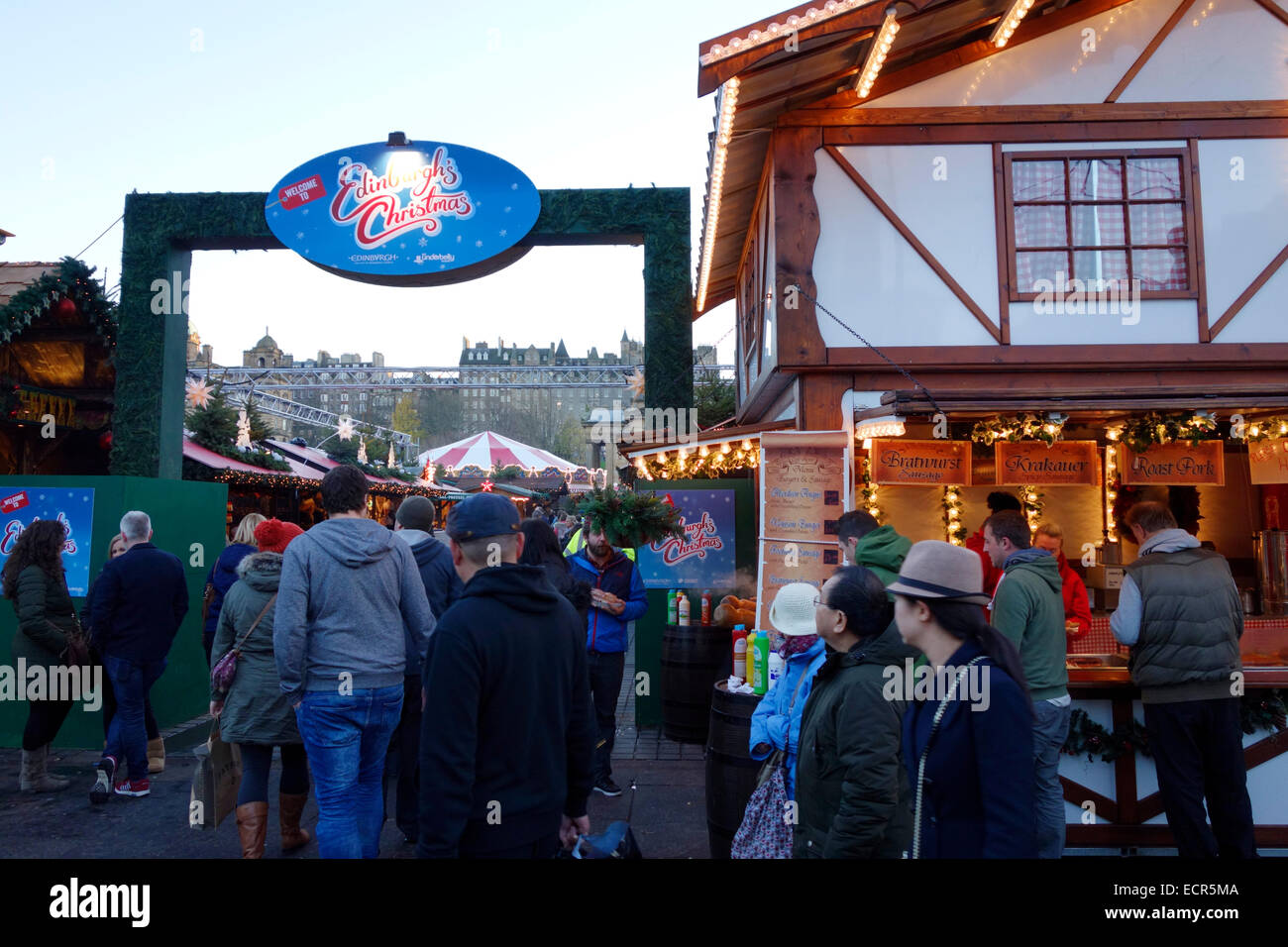 Edinburgh christmas markets hi-res stock photography and images - Alamy
