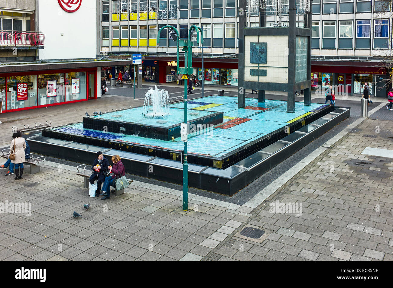 Stevenage town square Stock Photo - Alamy