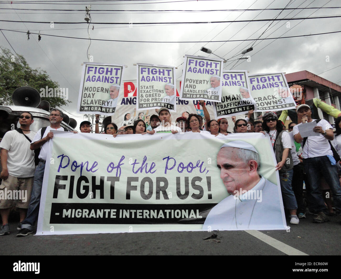 Mendiola, Manila City, Philippines. 18th December, 2014. Protesters ...