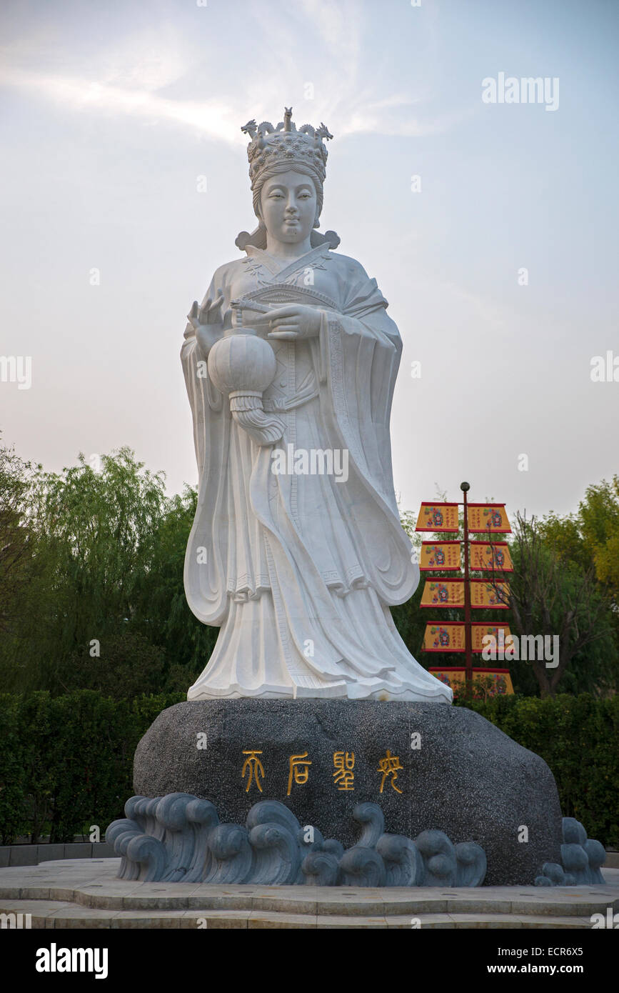Statue near ancient culture street, Tianjin, China Stock Photo - Alamy
