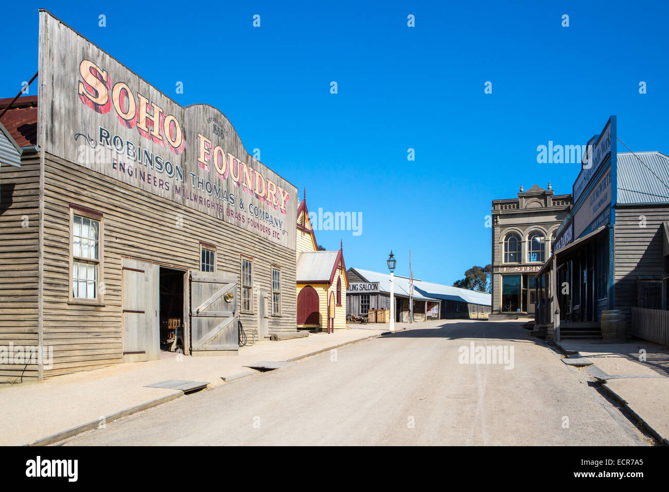 SOVEREIGN HILL, AUSTRALIA - OCTOBER 5: Sovereign Hill is an open air ...