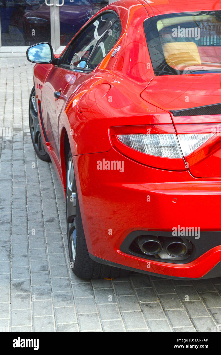 Red expensive sports car Stock Photo - Alamy