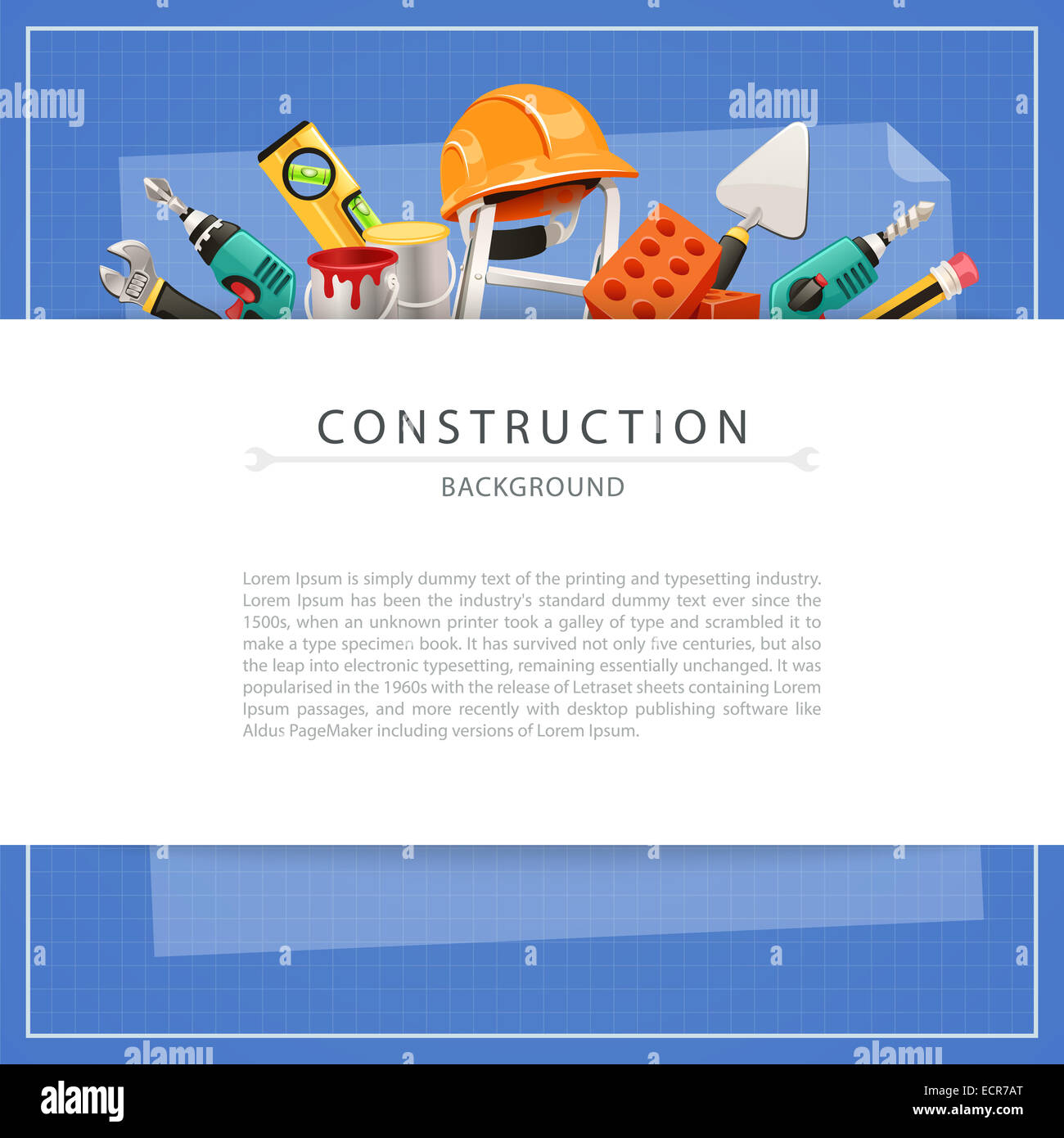 Cartoon construction tools hi-res stock photography and images - Alamy