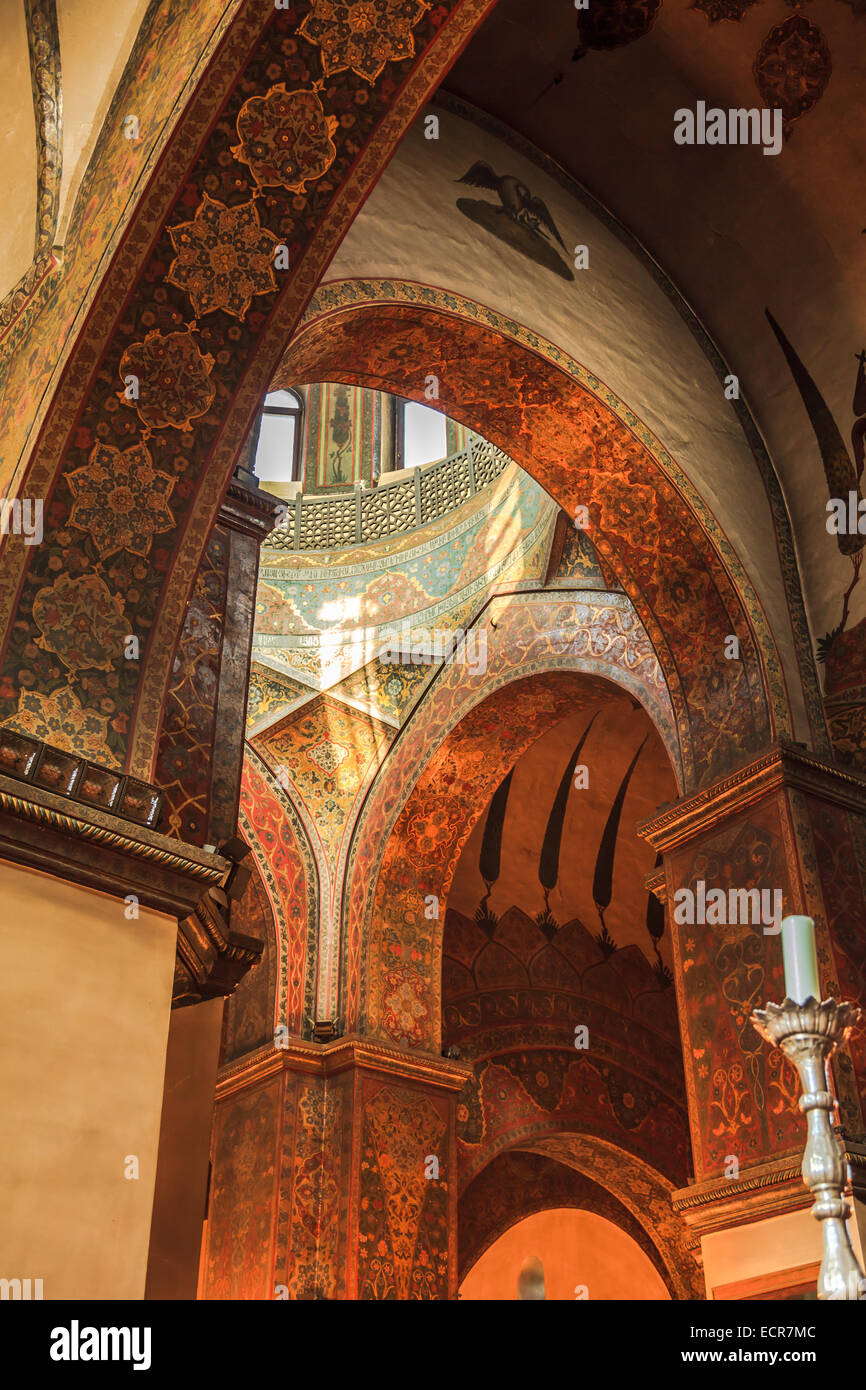 Inside The Ancient Apostolic Church in Armenia Stock Photo - Alamy