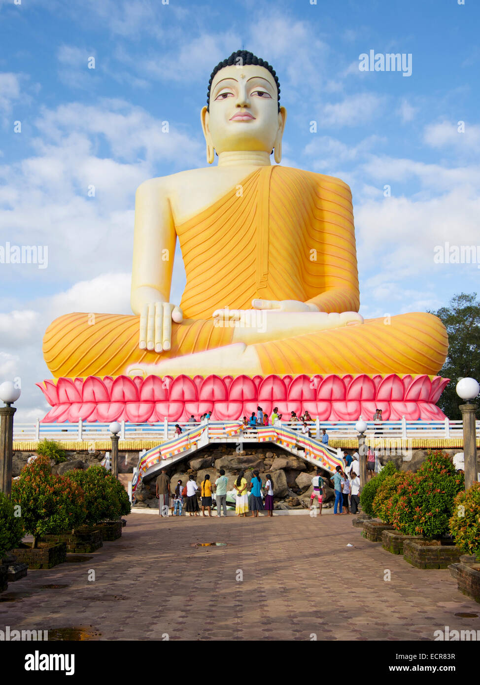 Statue of Buddha at Kande Viharya Buddhist Temple in Aluthgama, Sri ...