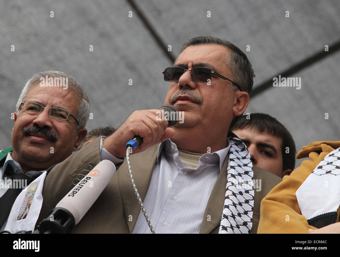 Gaza City, Gaza Strip, Palestinian Territory. 18th Dec, 2014. Deputy of ...