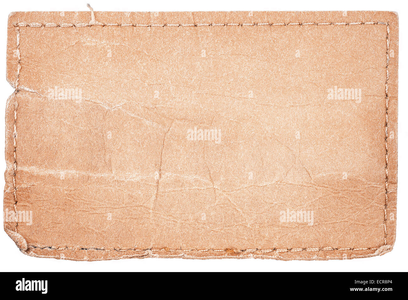 Blank jeans label isolated on white background Stock Photo - Alamy